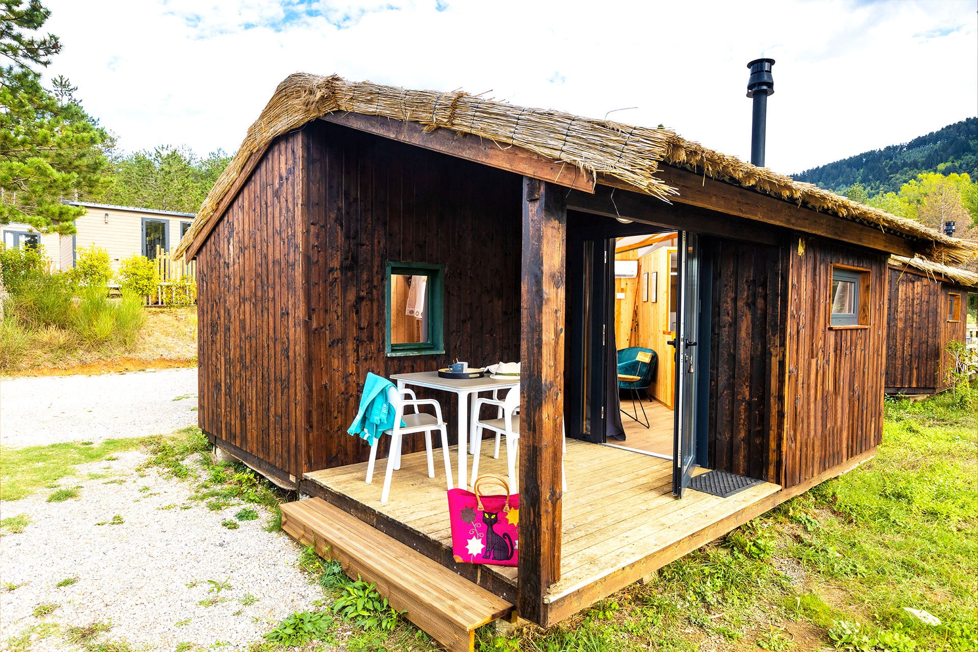 Location cabane 2 personnes - Aude | Camping 4* Innature